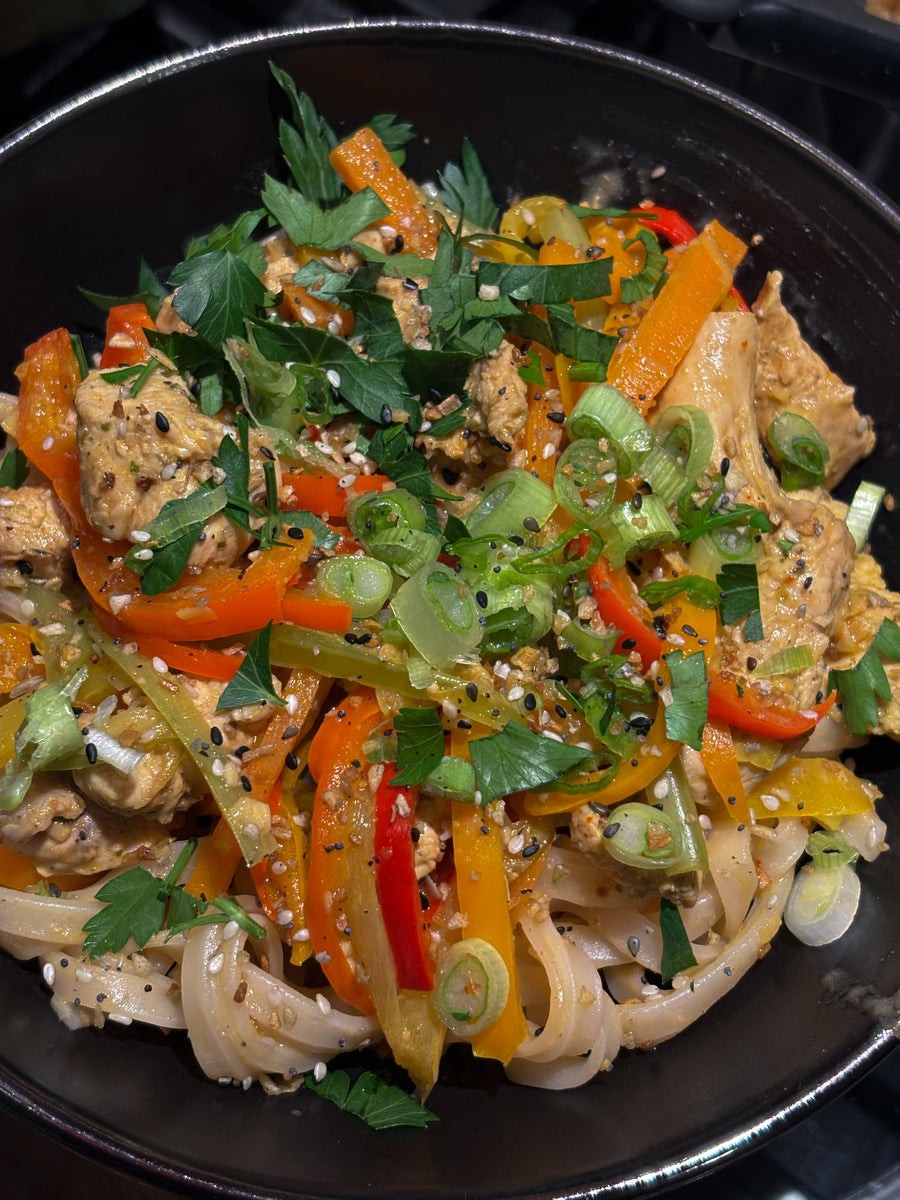 Nutrient Dense Chicken Pad Thai Receipe – Ambrianna Sherif Health